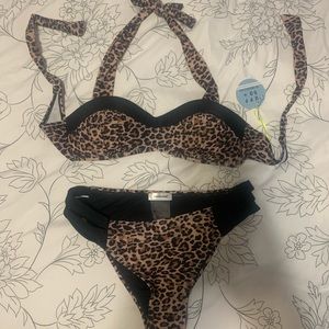 Swim | Leopard Print Swimsuit | Poshmark
